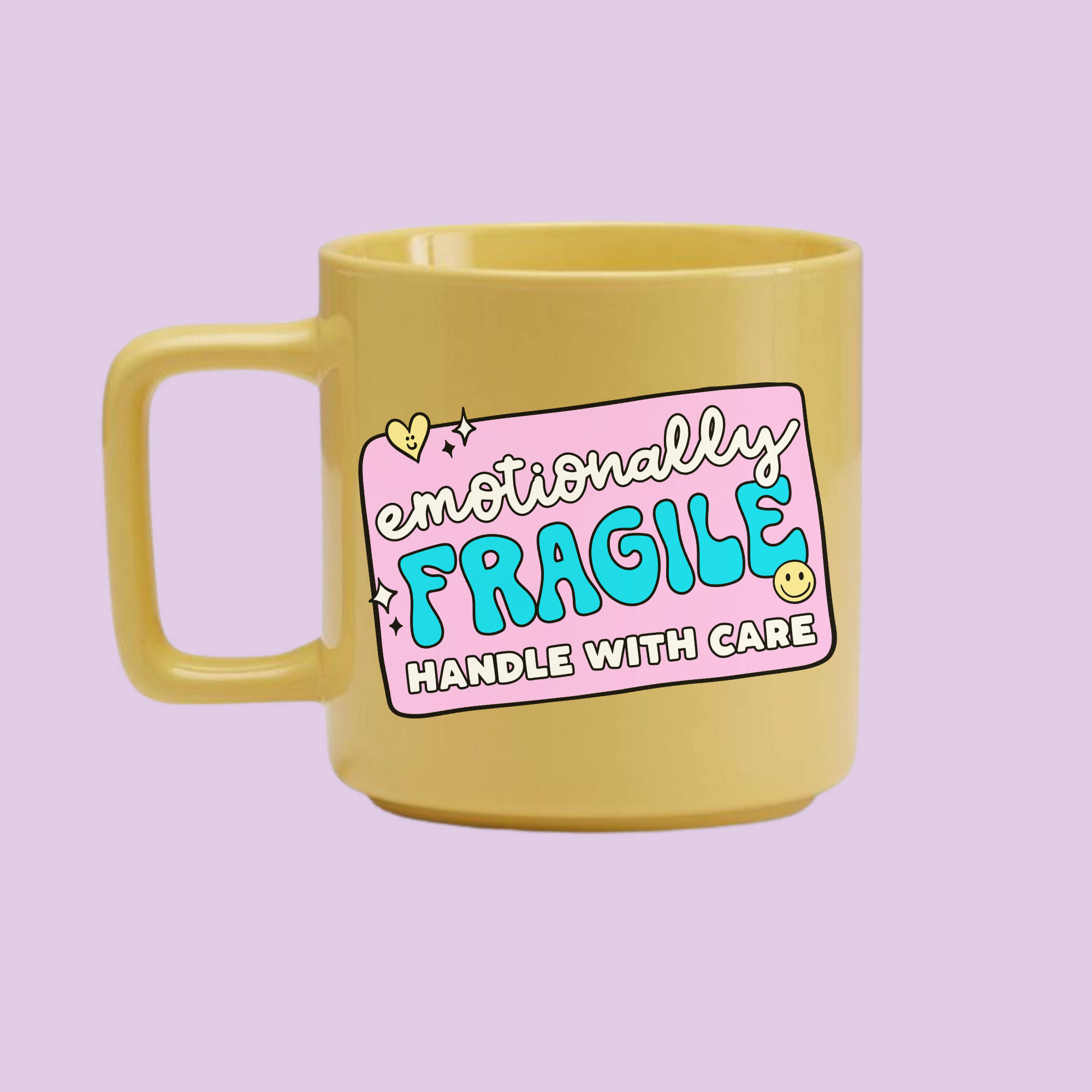 Emotionally Fragile Coffee Mug | Funny Coffee Mug | Creations by Julietta