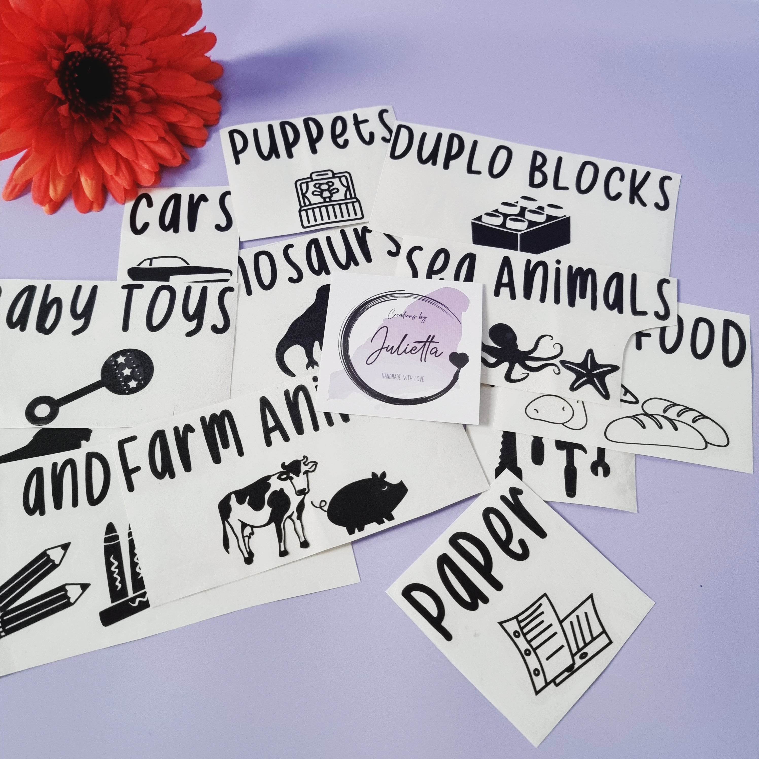 Toy Box Labels | Toy Storage Labels | Creations by Julietta